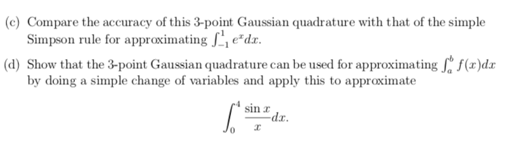 Solved Construct a quadrature rule of the form which is | Chegg.com