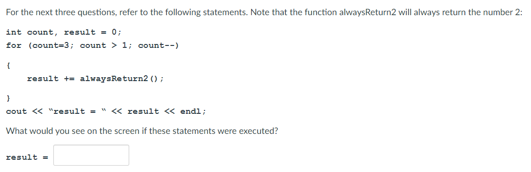 Solved What does the following code print to the screen: | Chegg.com