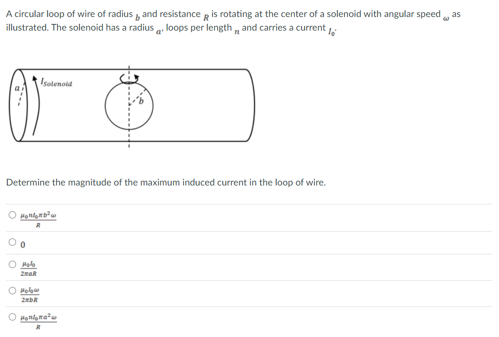 Solved as A circular loop of wire of radius, and resistance | Chegg.com