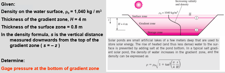 Solved Increasing salinity and density Po = 1040 kg/m y | Chegg.com