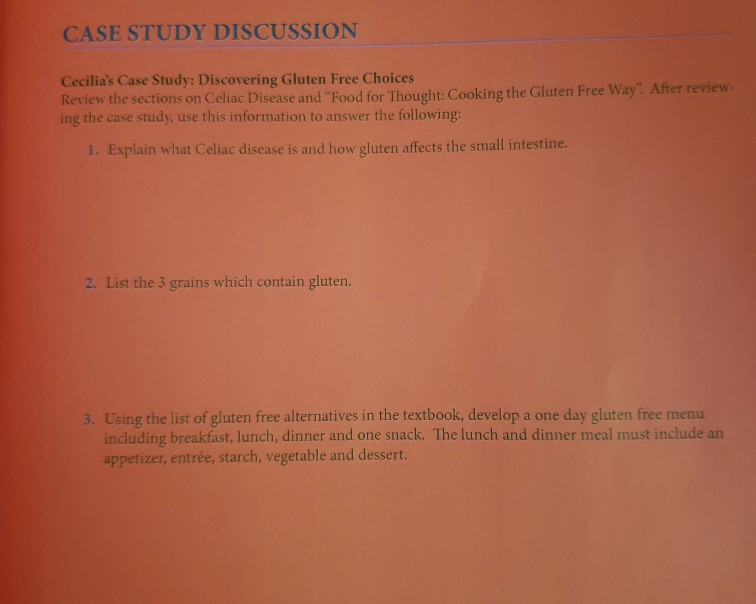 Solved CECILIA S CASE STUDY Recently Diagnosed With Celiac Chegg solved-cecilia-s-case-study-recently-diagnosed-with-celiac-chegg