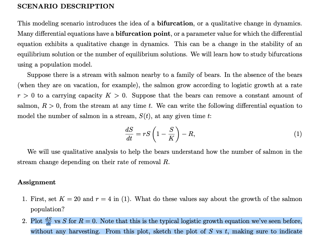 Solved stability of the equilibrium solutions. Discuss all | Chegg.com