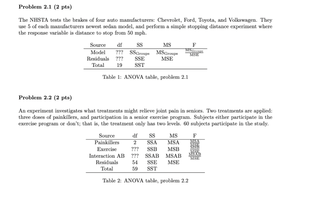 Solved Given the partial information given for each | Chegg.com