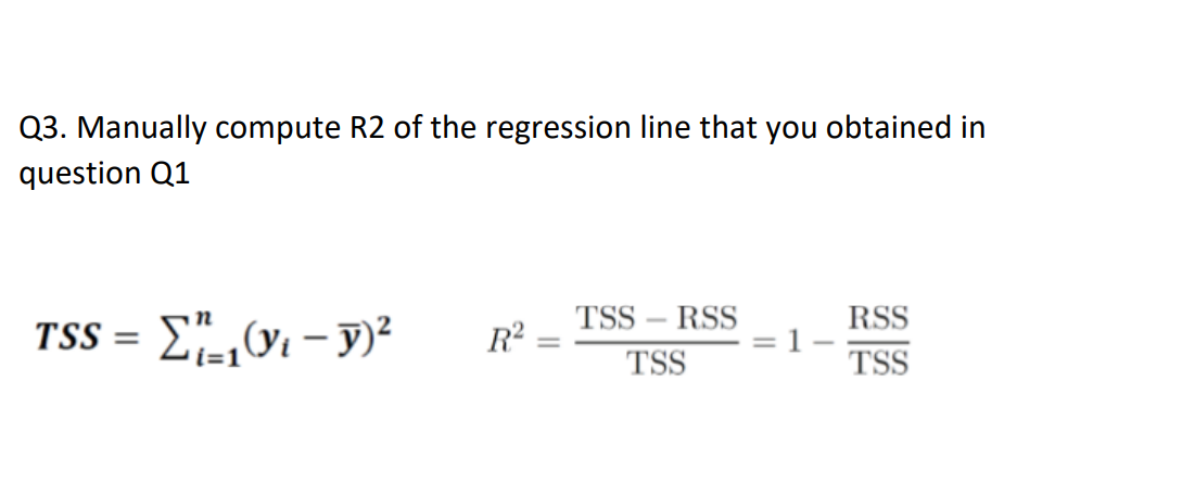 Solved Regression with simple linear regression algorithm. | Chegg.com