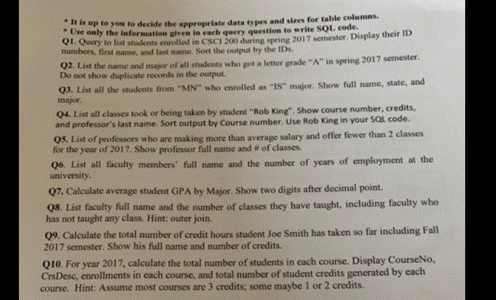 DROP TABLE STUDENT CASCADE CONSTRAINTS; DROP TABLE | Chegg.com