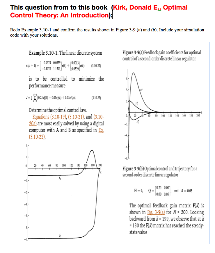This question from to this book (Kirk, Donald E.. | Chegg.com