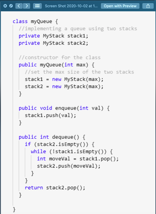 Solved The class pictured below is designed to implement an | Chegg.com
