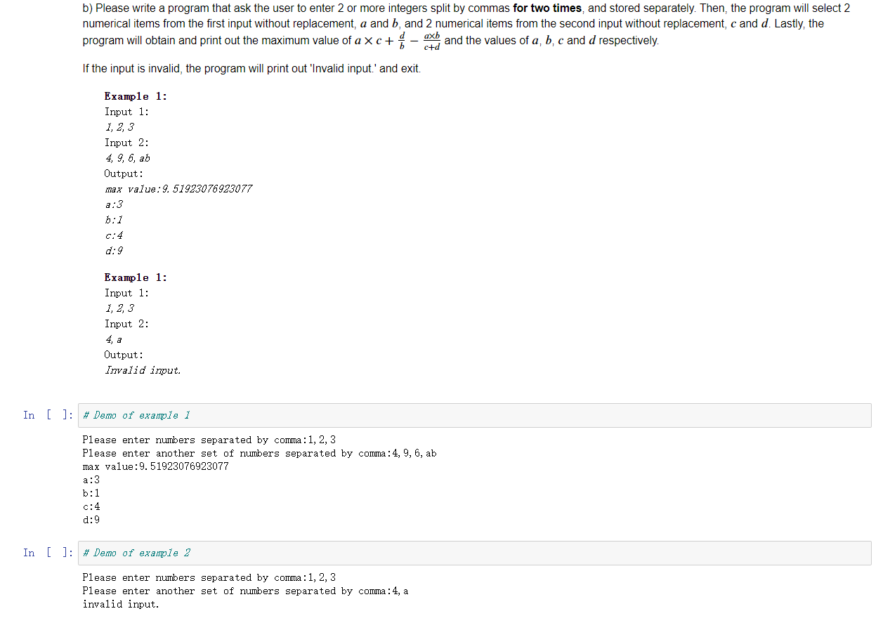 Solved b) Please write a program that ask the user to enter | Chegg.com