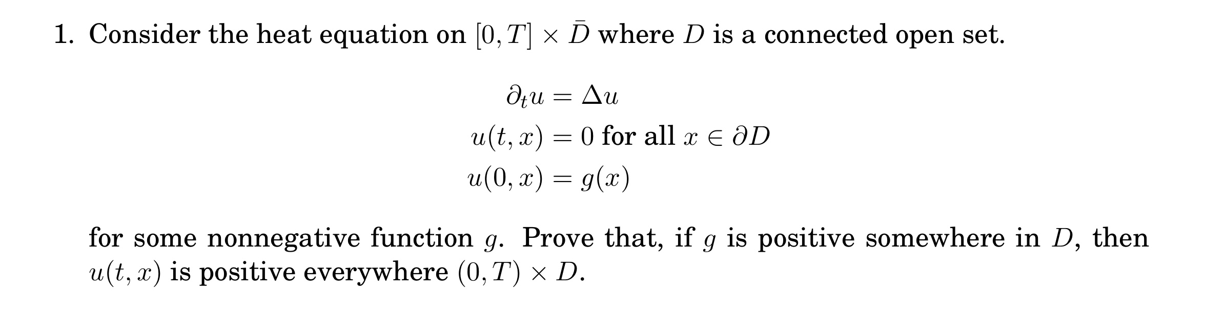 Solved Consider the heat equation on [0,T]×Dˉ where D is a | Chegg.com