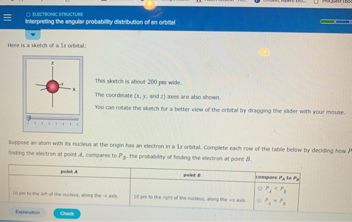 Solved O ELECTRONIC STRUCTURE Interpreting the angular | Chegg.com
