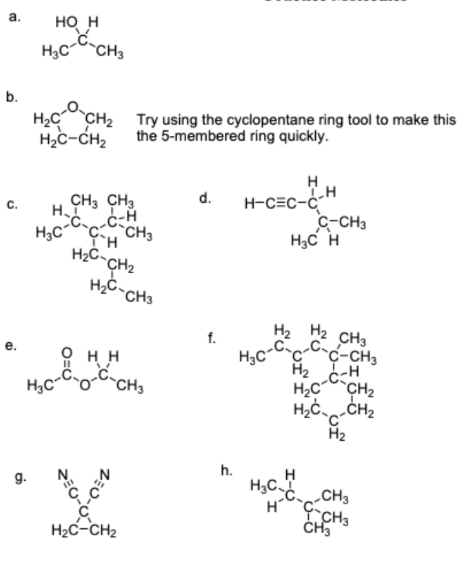 Solved Please draw the bond line drawing for each molecule, | Chegg.com Solved Please draw the bond line drawing for each molecule, | Chegg.com