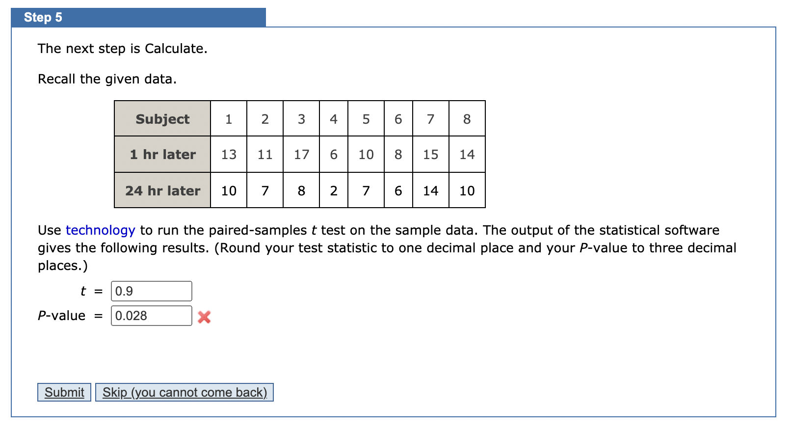 Solved Tutorial Exercise In a study of memory recall, eight | Chegg.com