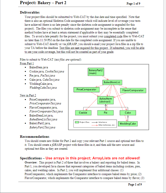 Solved Deliverables Your project files should be submitted | Chegg.com