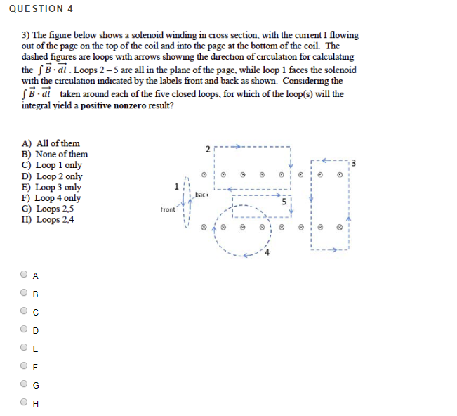 Solved QUESTION 4 3) The figure below shows a solenoid | Chegg.com
