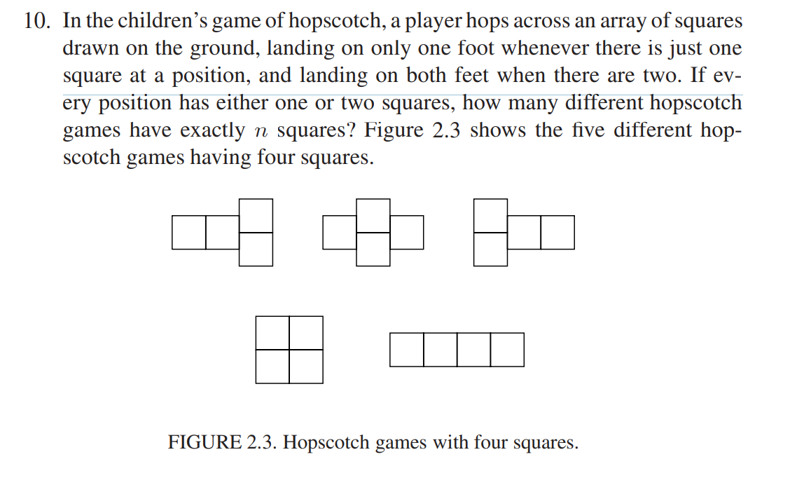 Solved In the children’s game of hopscotch, a player hops | Chegg.com