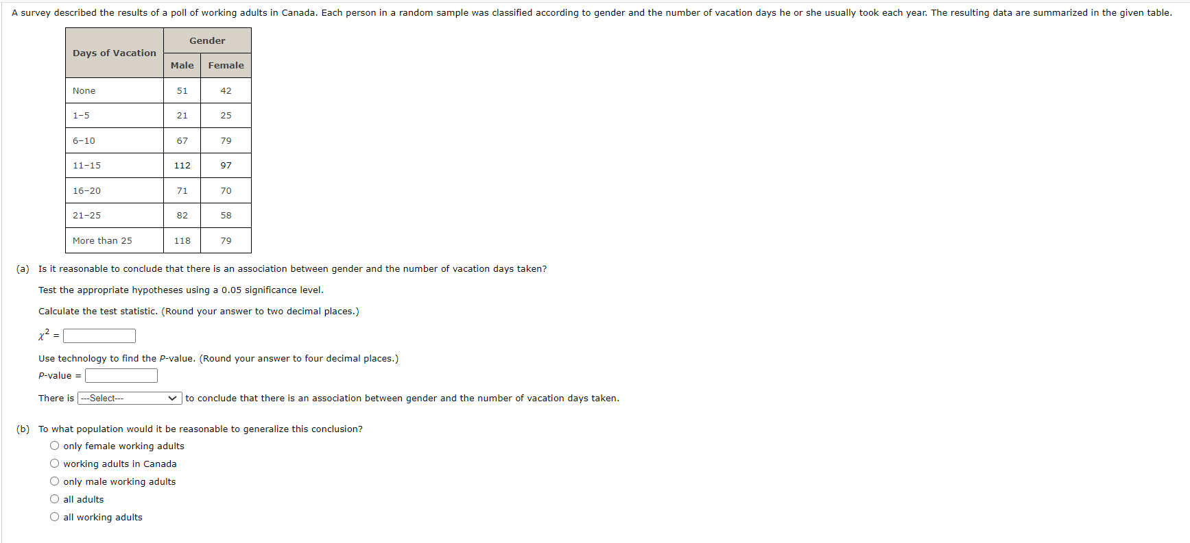 Solved (a) ﻿Is it reasonable to conclude that there is an | Chegg.com