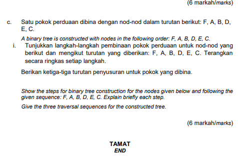 SOALAN 3 QUESTION 3 Hash Data Structure a. Struktur | Chegg.com