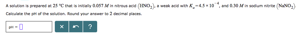 Solved A solution is prepared at 25 °C that is initially | Chegg.com