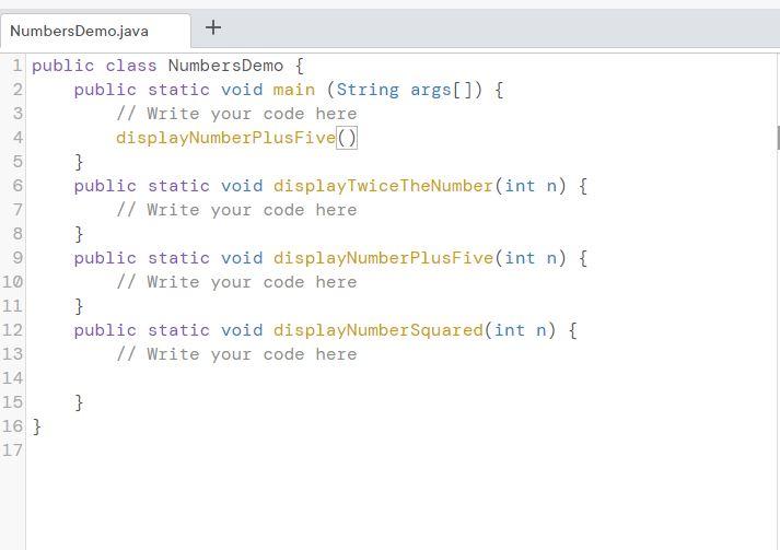 Solved Modify The Numbers Demo Application Whose Main