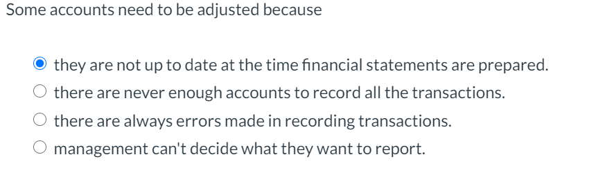 Solved When an asset increases which of the following does | Chegg.com