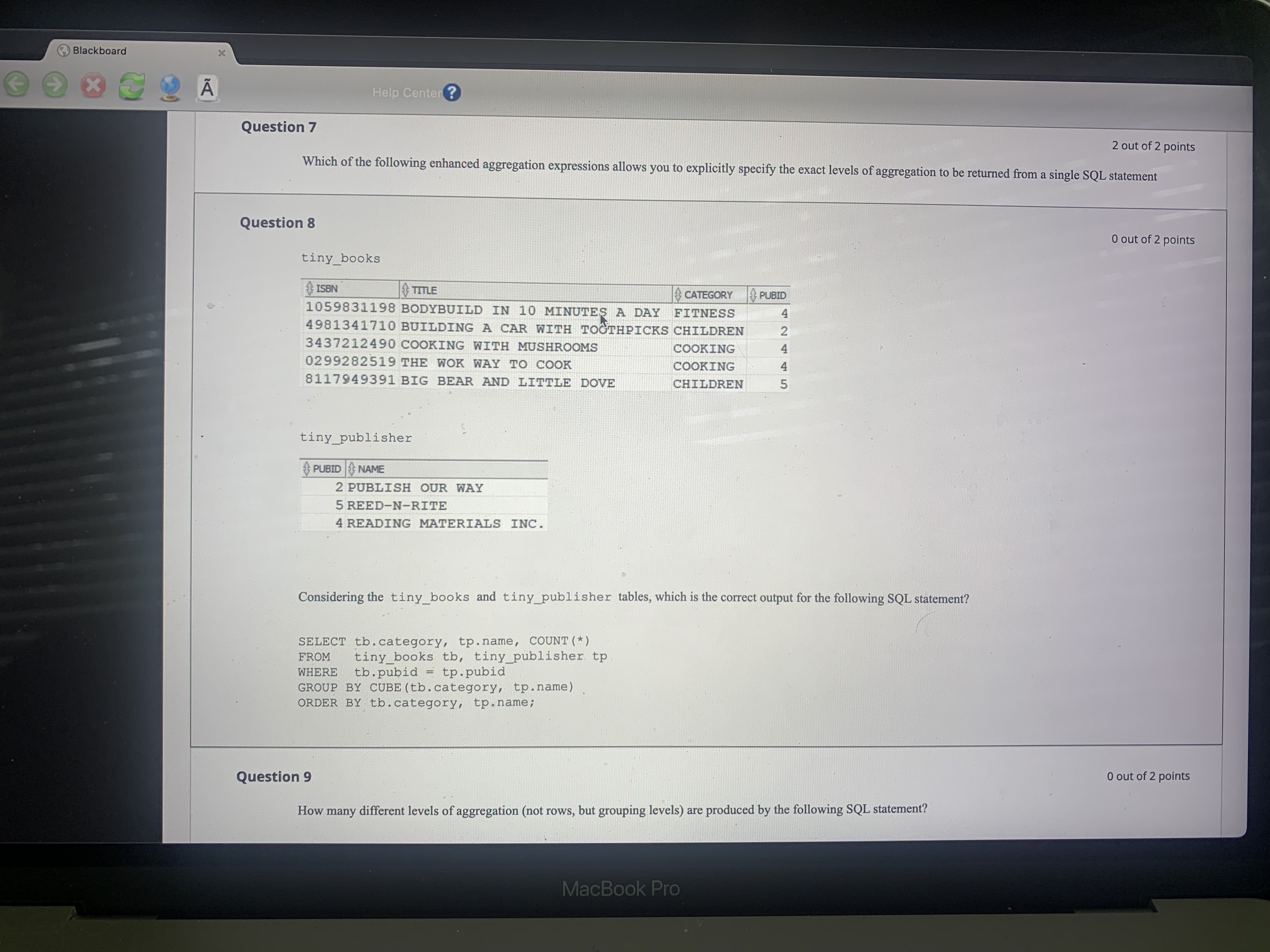 Solved Blackboard x Ã Help Center? Question 7 2 out of 2 | Chegg.com