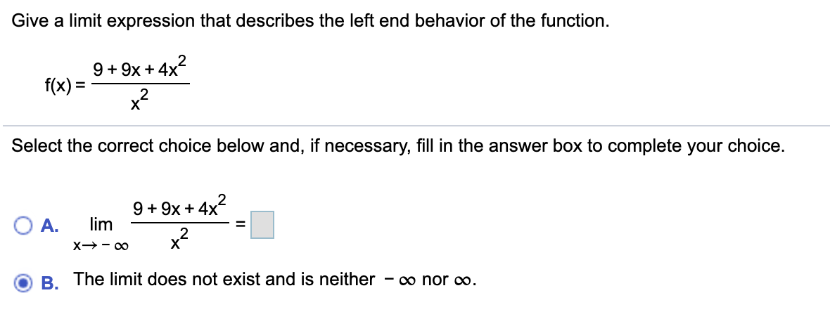 Solved Give a limit expression that describes the left end | Chegg.com