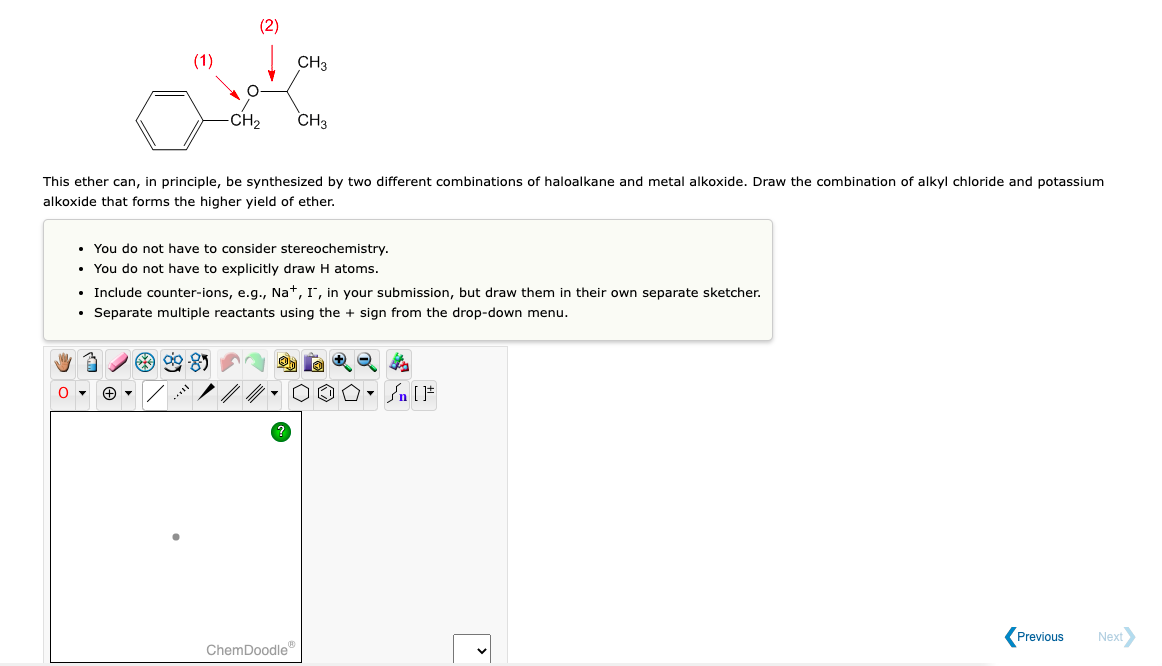 Solved From the list of available starting materials, select | Chegg.com