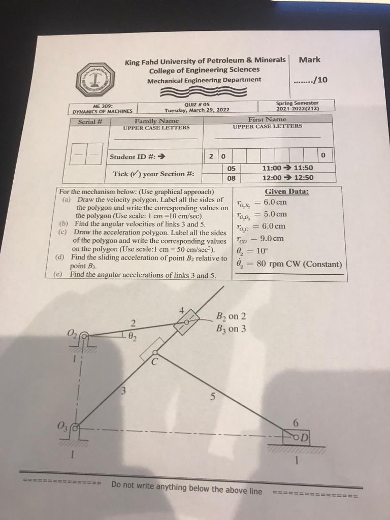 Solved Mark King Fahd University of Petroleum & Minerals | Chegg.com