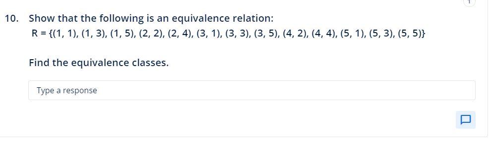 Solved Show that the following is an equivalence relation: | Chegg.com