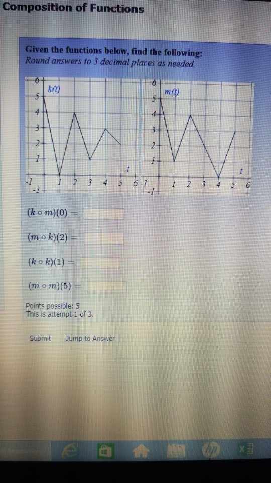 Solved Composition of Functions Given the functions below, | Chegg.com