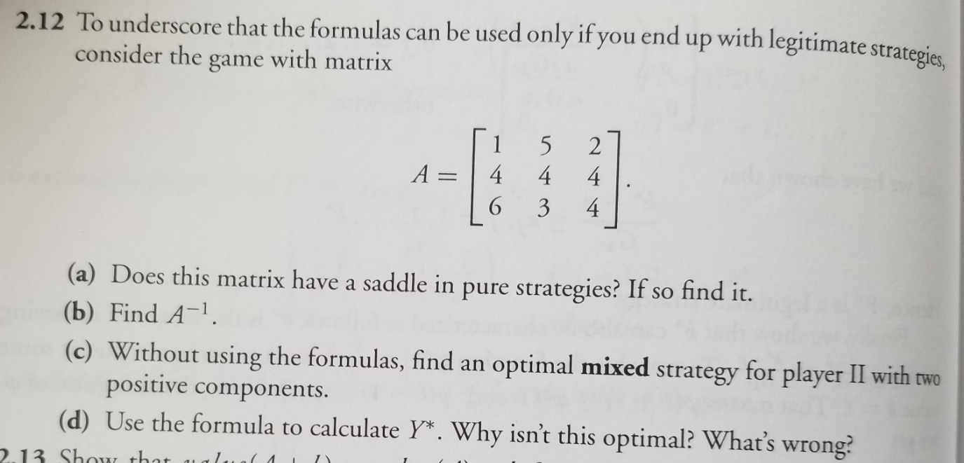 Solved 2.12 To underscore that the formulas can be used only | Chegg.com