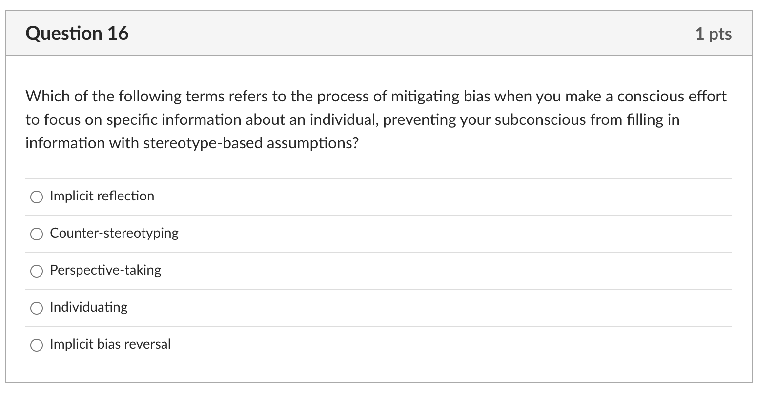Solved Which of the following terms refers to the process of | Chegg.com