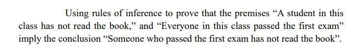 Solved Using rules of inference to prove that the premises | Chegg.com