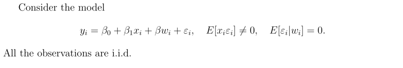 Solved Consider the model \\[ y_{i}=\\beta_{0}+\\beta_{1} | Chegg.com