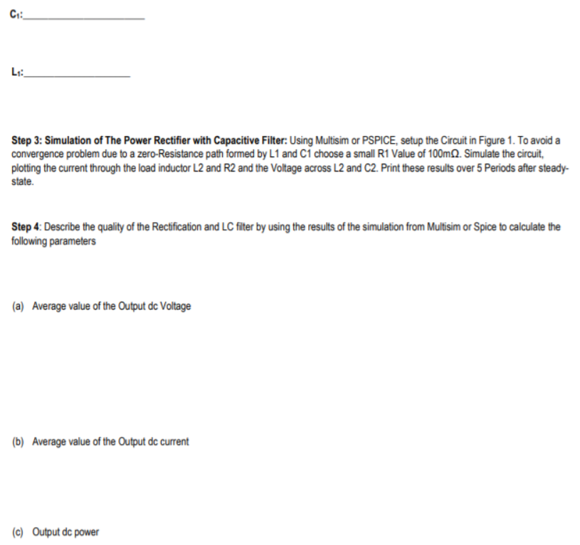 Solved Question 1: Design of LC Output Filter to Limit the | Chegg.com