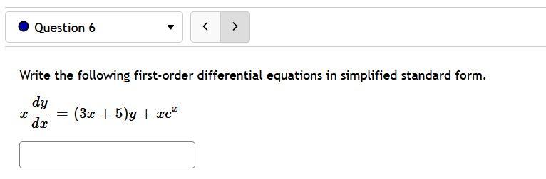 Solved Write the following first-order differential | Chegg.com