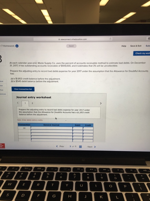 Solved 7 Homework Help Save & Exit Sub Check my work At each | Chegg.com