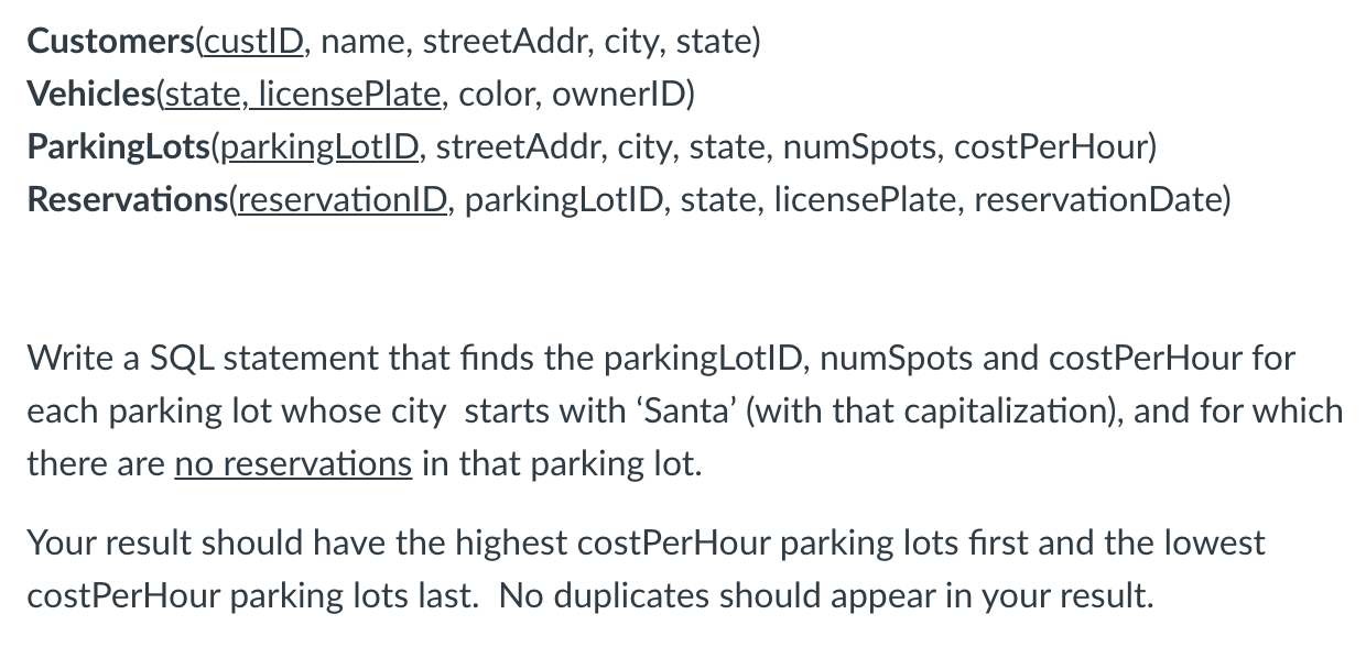 Solved The Primary Key in each table is shown underlined. | Chegg.com