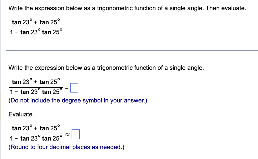 Solved Write the expression below as a trigonometric | Chegg.com