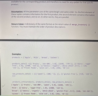 Solved Description: Parameters: 5 prosect alile (arine)l, | Chegg.com