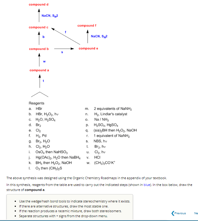 Solved The above synthesis was designed using the Organic | Chegg.com