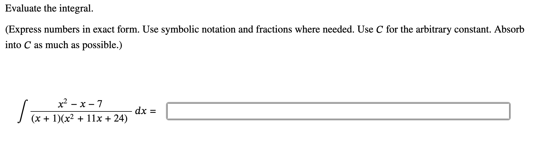 Solved Evaluate the integral.(Express numbers in exact form. | Chegg.com