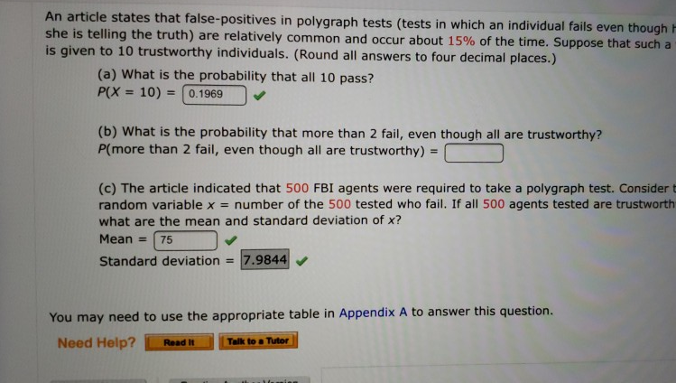 Solved An article states that false-positives in polygraph | Chegg.com