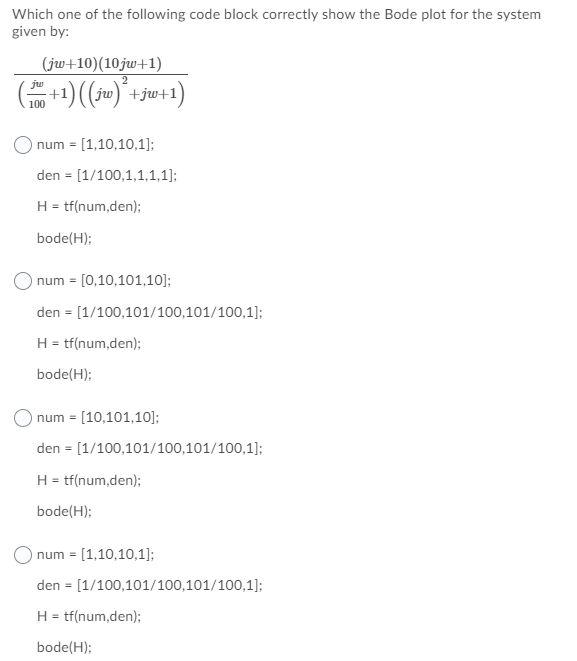 Solved Which one of the following code block correctly show | Chegg.com