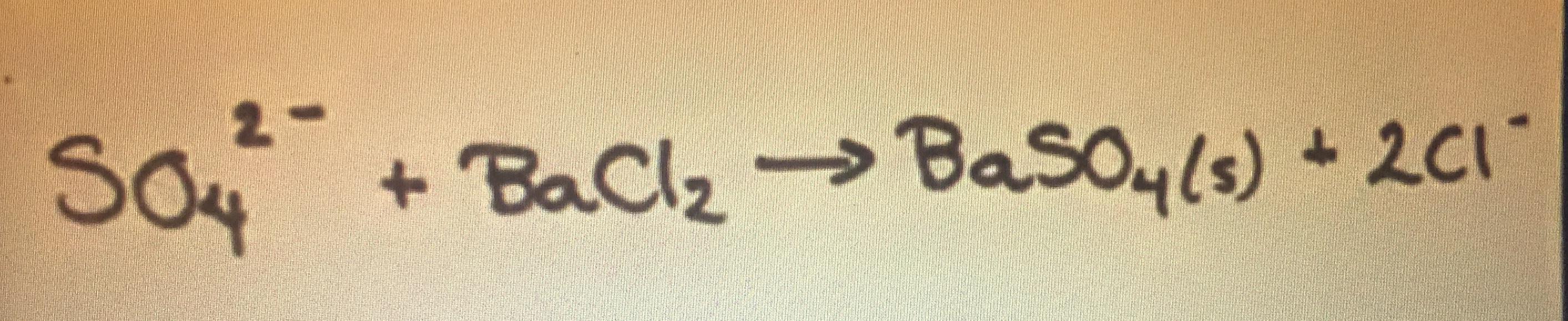 Solved 2 - Sou + BaCl2 → BaSO4(s) + 2014 Data Table mass | Chegg.com