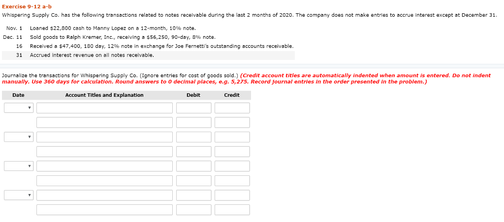 Solved Whispering Supply Co. has the following transactions | Chegg.com