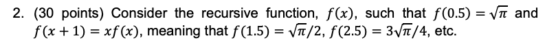 Solved Write a Python code that computes this function for a | Chegg.com