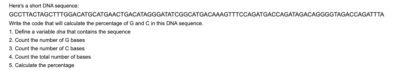 Here's a short DNA sequence: | Chegg.com