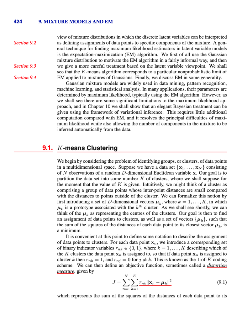 The k-means algorithm performs optimisation on an | Chegg.com