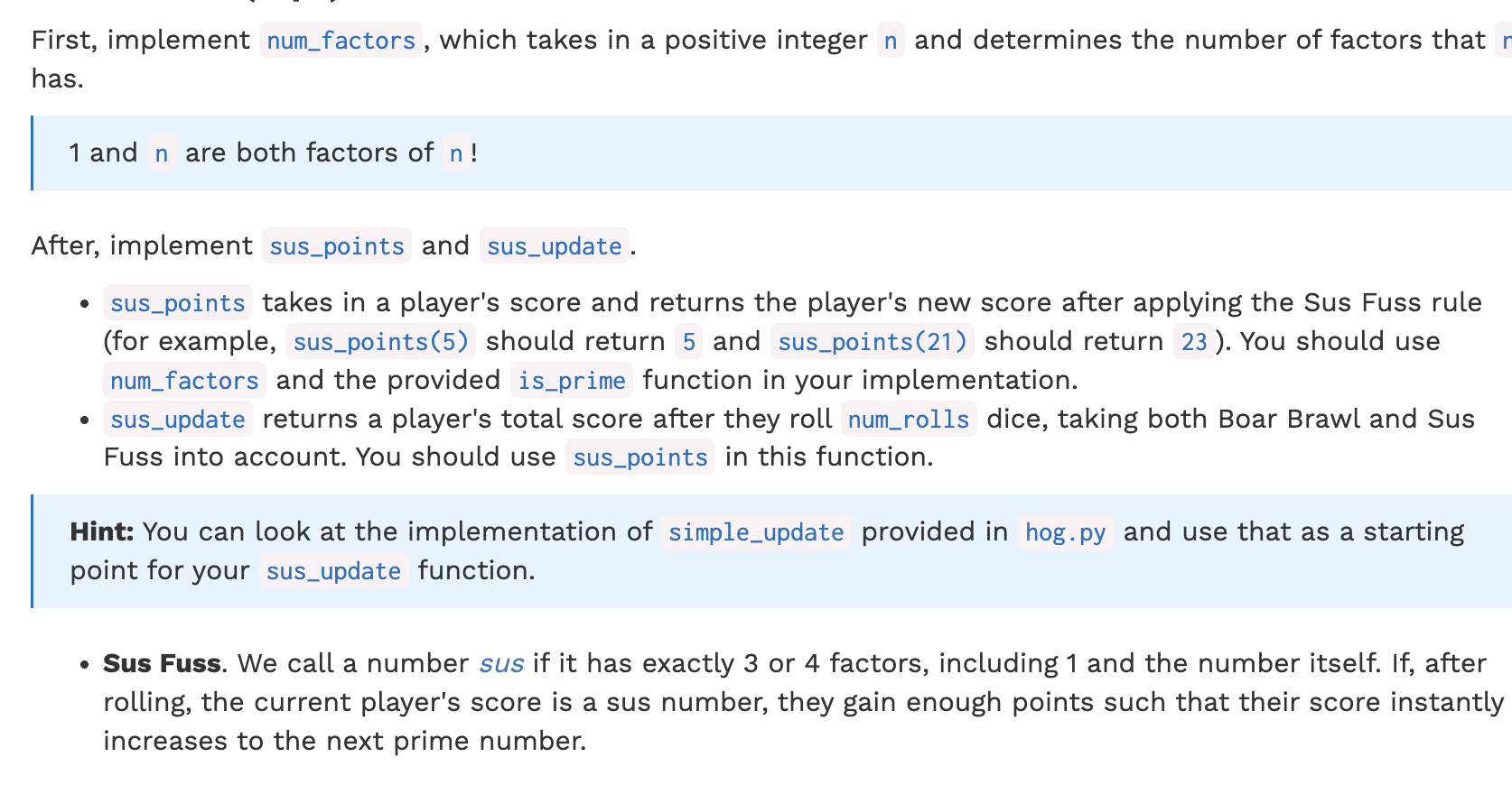 Solved First, implement , which takes in a positive integer | Chegg.com